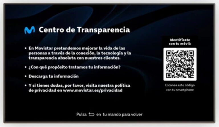 Movistar+ ya incorpora a su descodificador el Centro de Transparencia ...