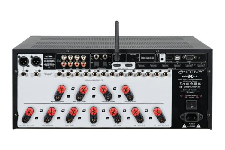 Emotiva BasX MR1, un receptor de cine en casa con 11 canales de ...