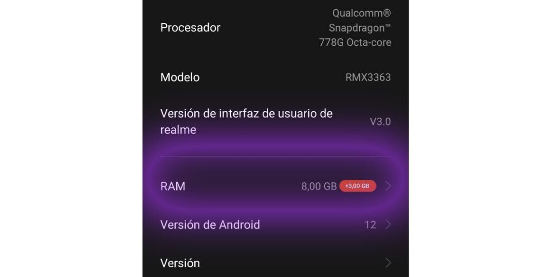 Amplía la RAM de tu teléfono realme de forma gratuita