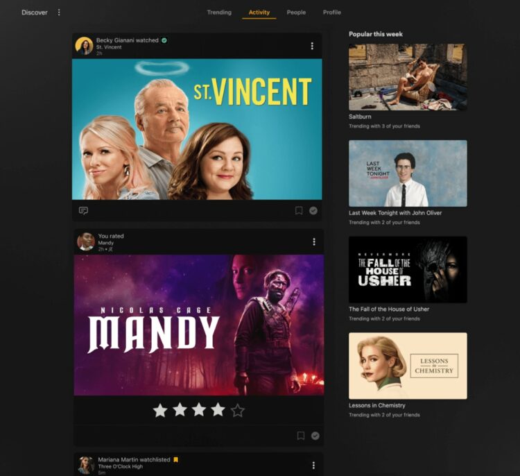 Descubre contenido basándote en los gustos de tus amigos con la nueva función de Plex