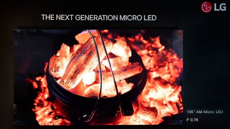 LG presenta una pantalla Micro LED de 136 pulgadas mejorada con IA