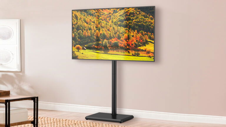 4 soportes de suelo para "colgar" tu televisor sin tener que agujerear ...