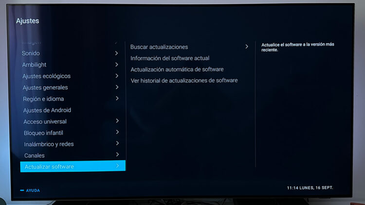 Cómo actualizar tu televisor Android TV a la última versión del sistema ...