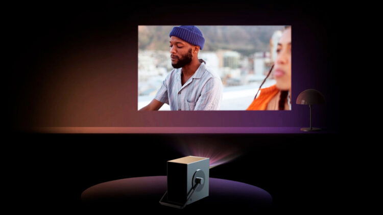 LG CineBeam Q, un proyector que ofrece resolución 4K y hasta 120 pulgadas con un estilo minimalista