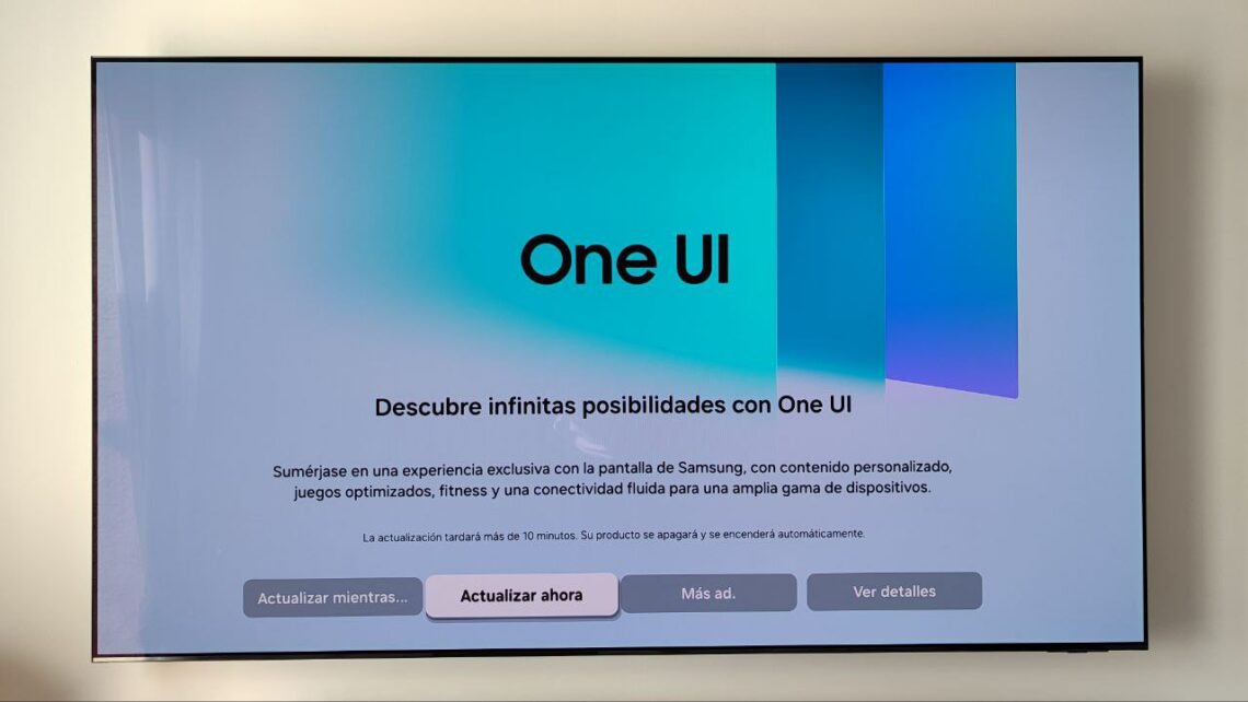 Cómo actualizar al nuevo sistema One UI en los televisores Samsung
