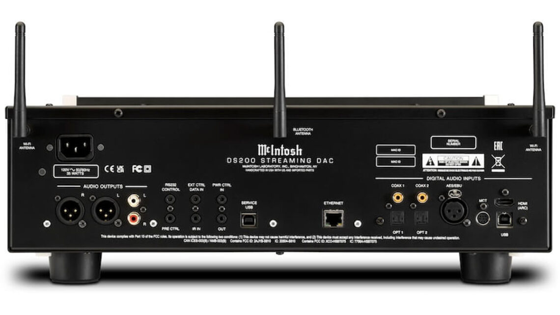 McIntosh DS2000: DAC y streaming de gama alta al estilo McIntosh