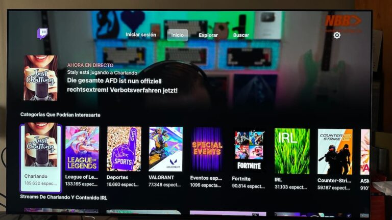 Cómo ver Twitch en tu Smart TV para no perderte a tus streamers favoritos