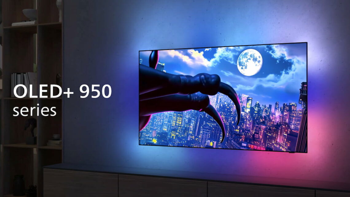Philips OLED950+: el televisor tope de gama de Philips llega con panel WOLED 4-Stack y Ambilight